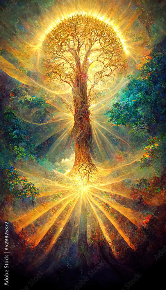 Poster Beautiful tree of life, sacred symbol – Wall Art | UkPosters