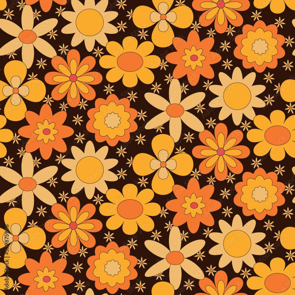 70s Patterns Fabric