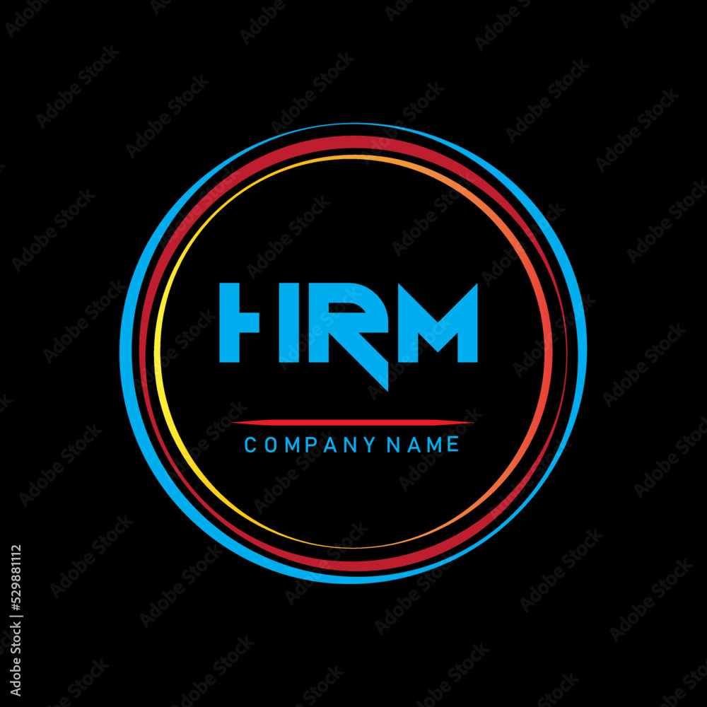 HRM design.HRM letter logo vector.HRM letter monogram logo design vector.HRM luxury logo.HRA ...