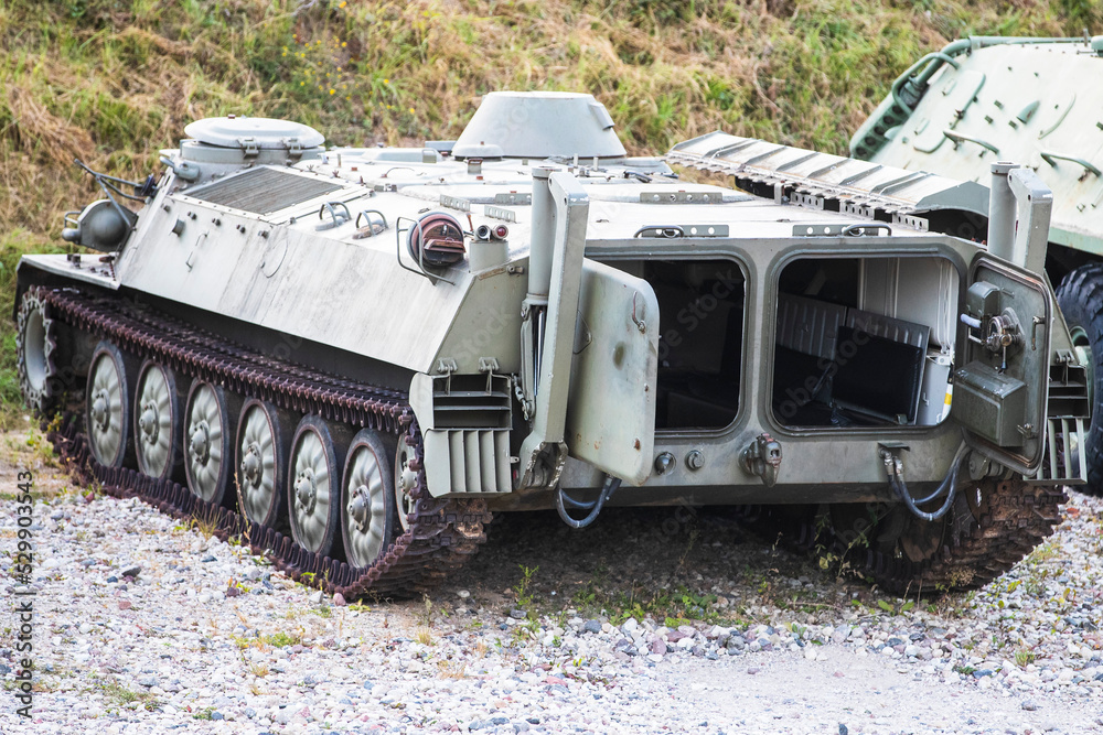 Kaunas Lithuania 2022-09-09 The MT-LB is a Soviet multi-purpose, fully ...