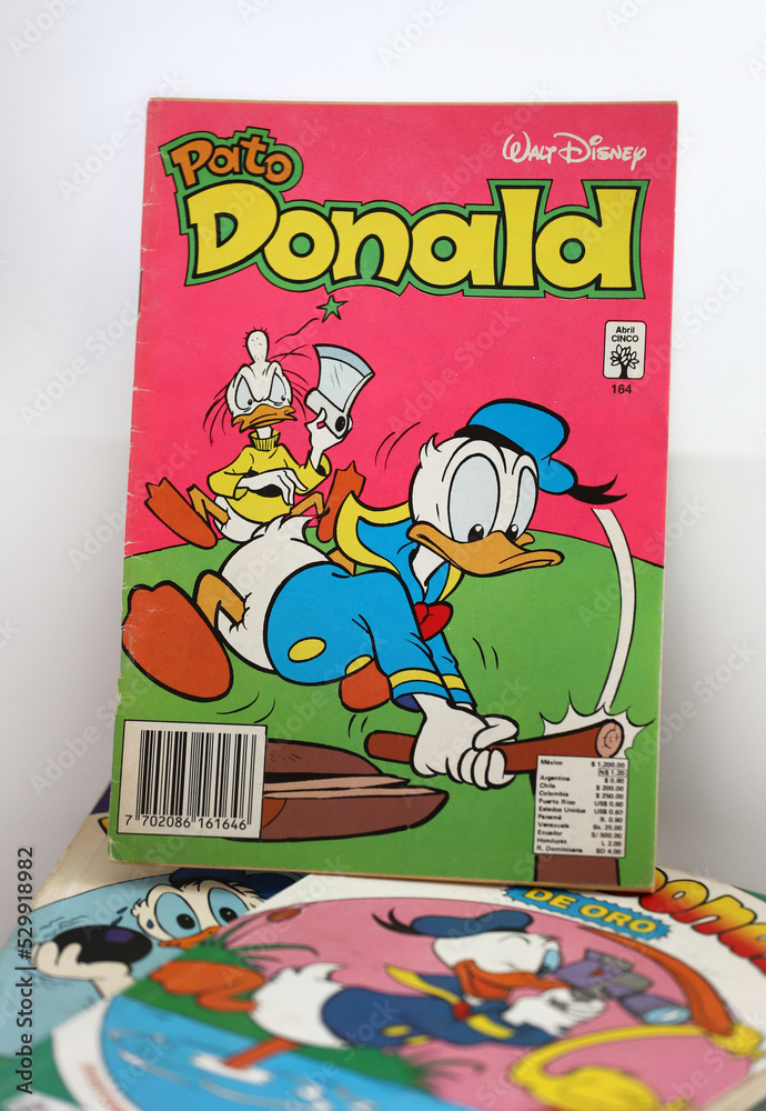 Donald Duck Comic Magazine. Magazine with illustrations by Walt Disney ...