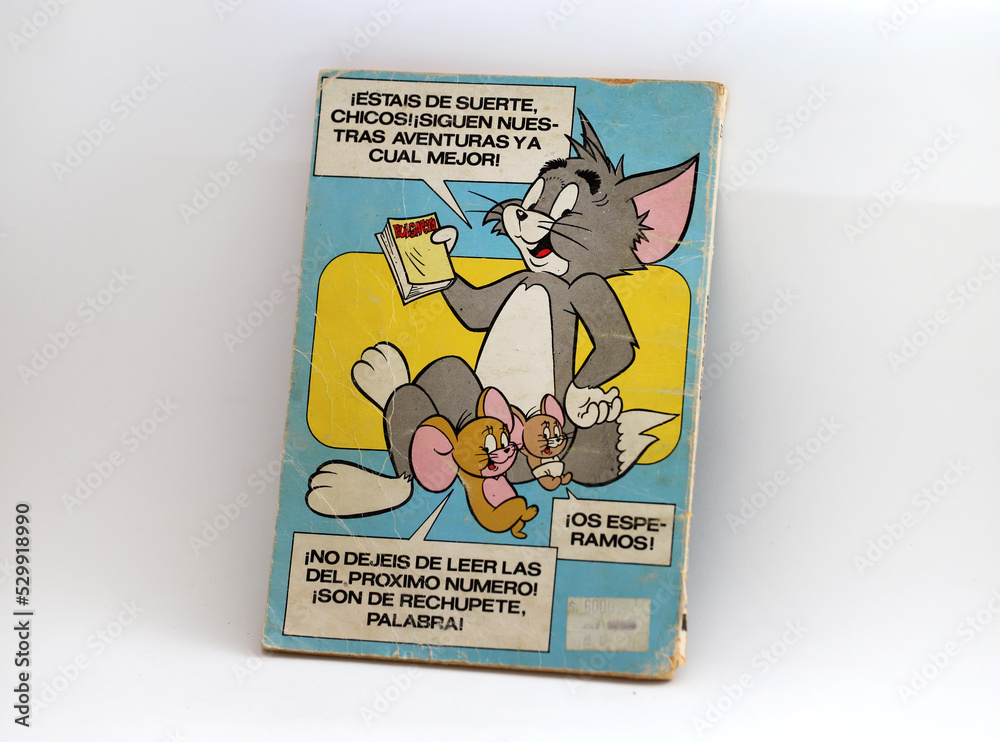 Fotografia do Stock: Tom and Jerry comic book advertisement. Nibbles ...