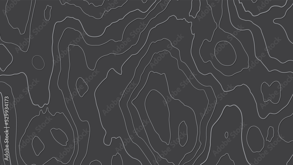 Topographic map lines background. Abstract vector illustration. Surface ...