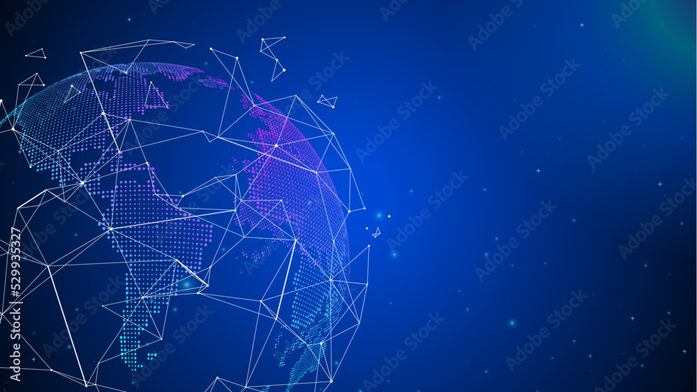 Global technology background with circuit diagram Stock Vector | Adobe ...