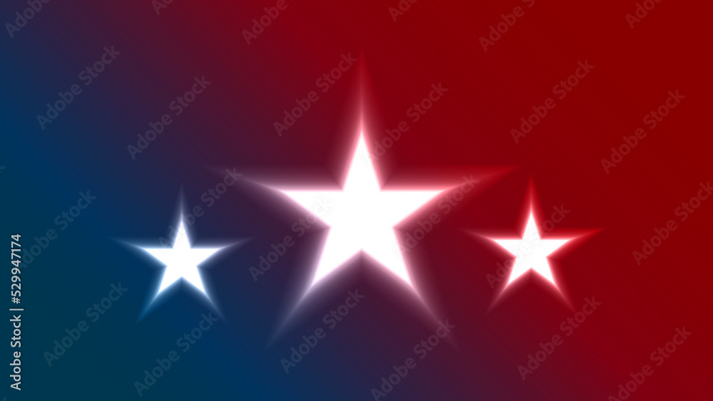 Neon Light, Glowing Star , Blank | Star Light on a Blue And Red ...