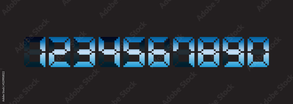 digital, sign, led, clock, numbers, red, light, neon, technology, black ...