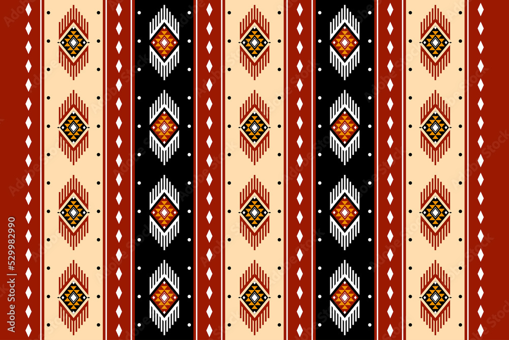 Geometric ethnic oriental seamless pattern traditional Design for ...