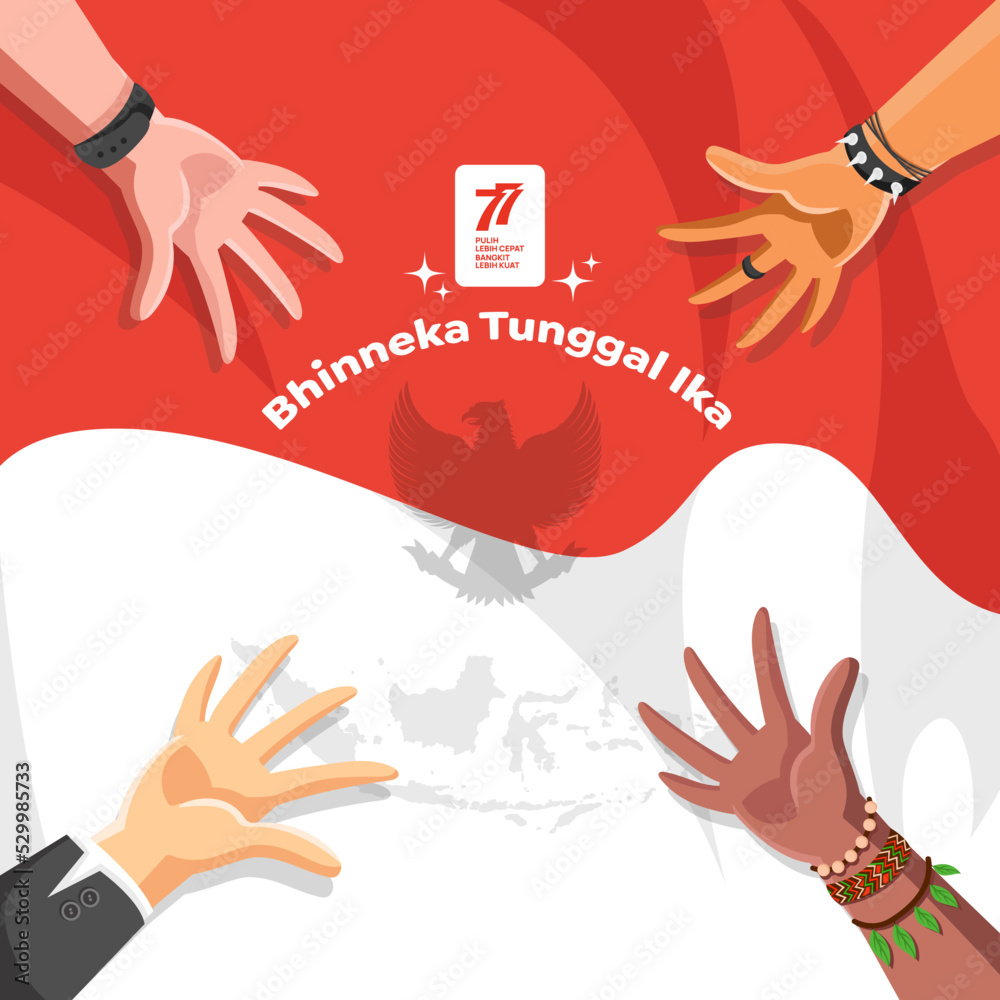 Indonesian Independence day . Hut-RI. Bhinneka tunggal ika. Kita semua ...