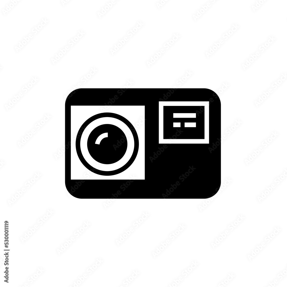 Digital camera icon symbol sign vector illustration logo template ...