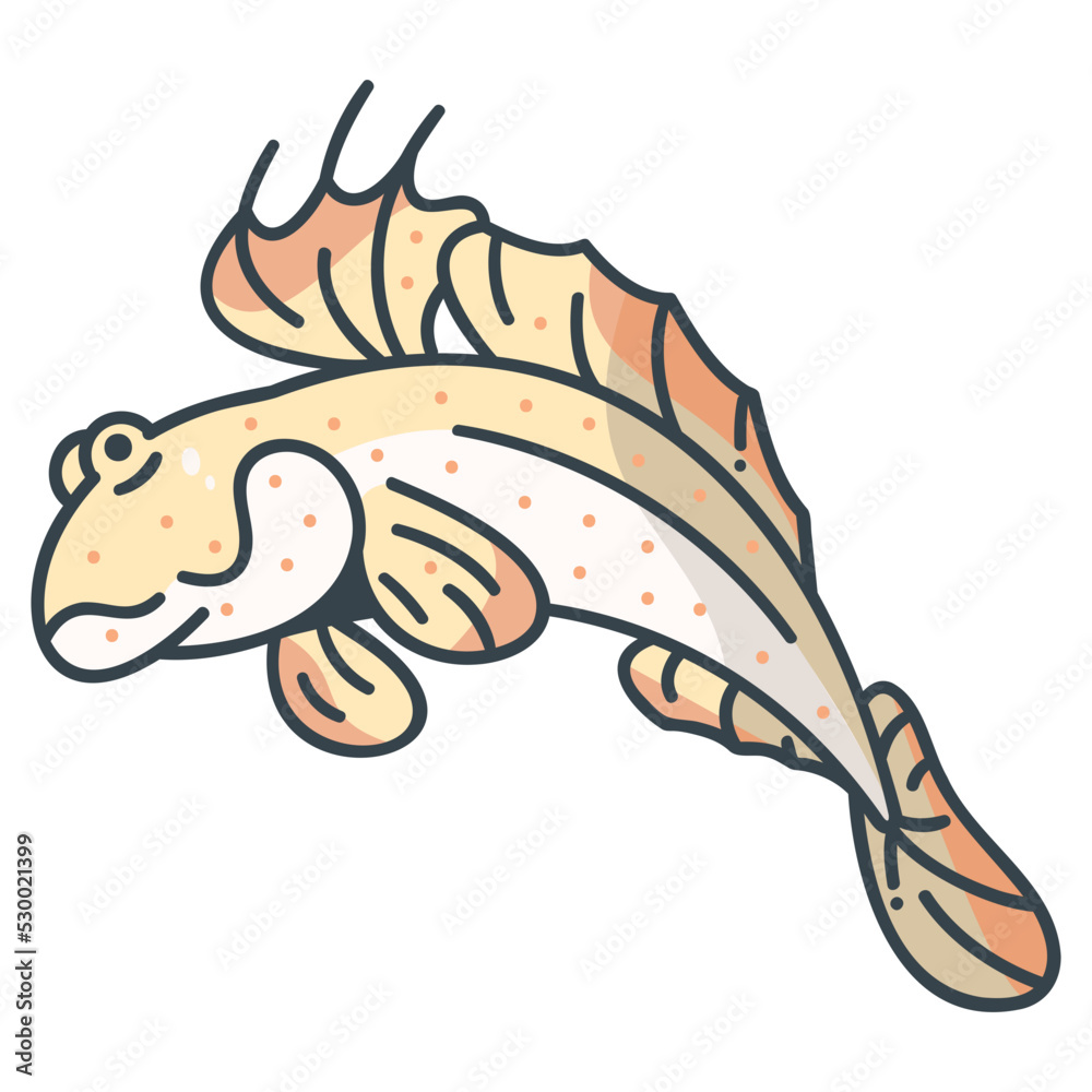 Mudskipper icon Stock Vector | Adobe Stock