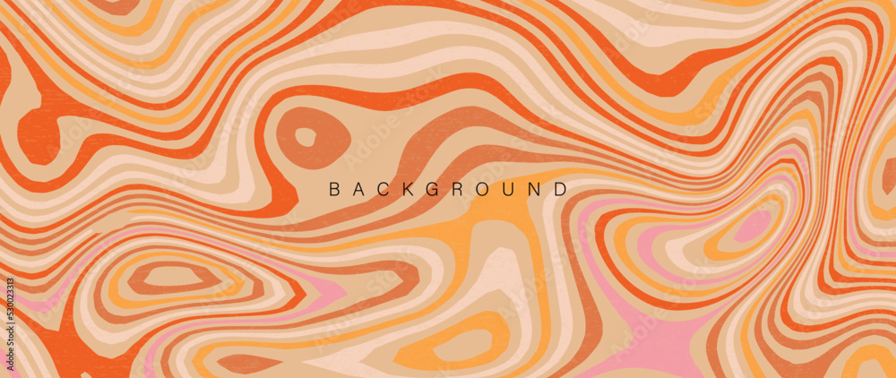 Abstract simple 70s background vector. Vintage retro style wallpaper ...