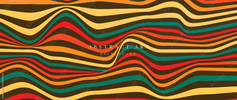 Abstract simple 70s background vector. Vintage retro style wallpaper ...