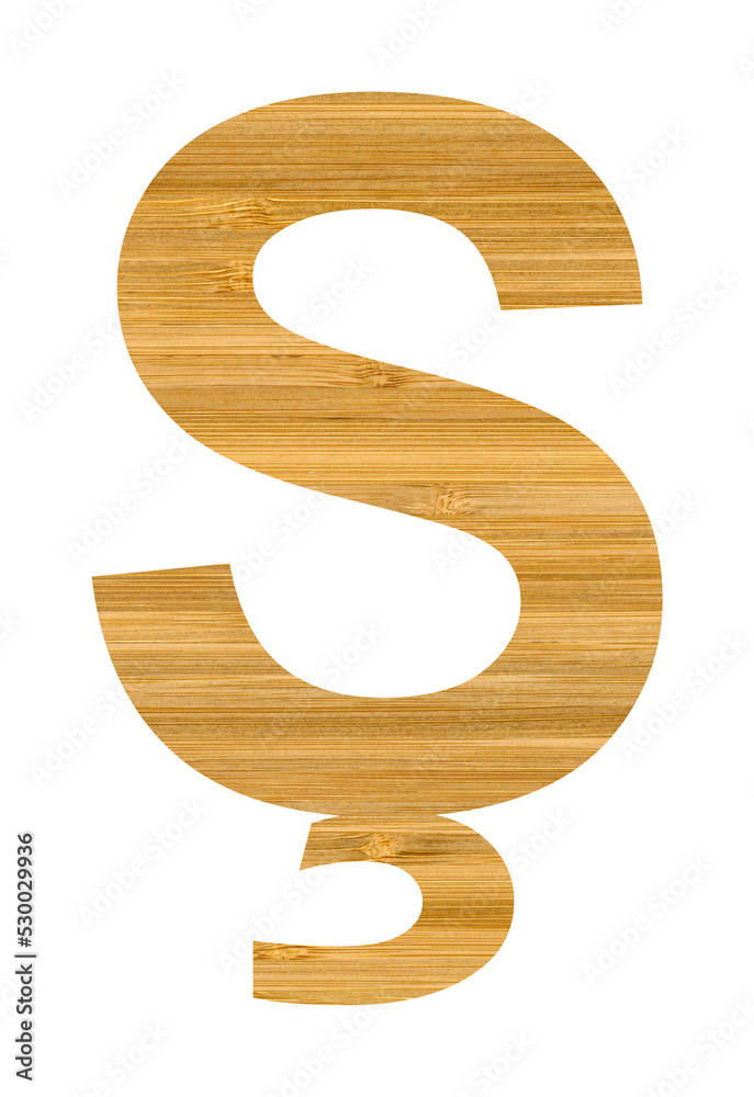 Big letter S or Ş used in Turkish alphabet, letter S or Ş cut from ...