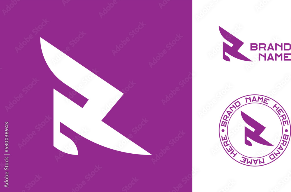 Letter R bold Logo for vehicle, Business, brand, Health and Medical ...