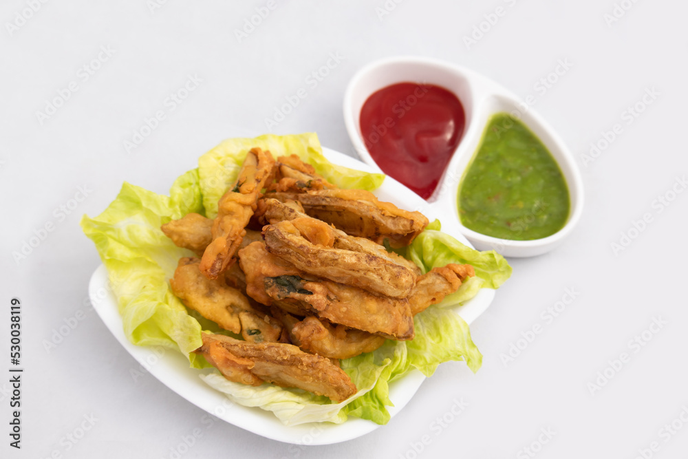 Indian Street Food Sliced Crispy Fried Potato Wedges Also Called Aloo ...