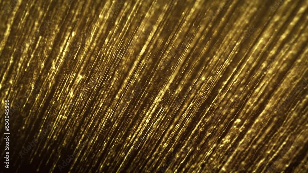 Abstract Gold Filaments Bursting Background/ 4k animation of an ...