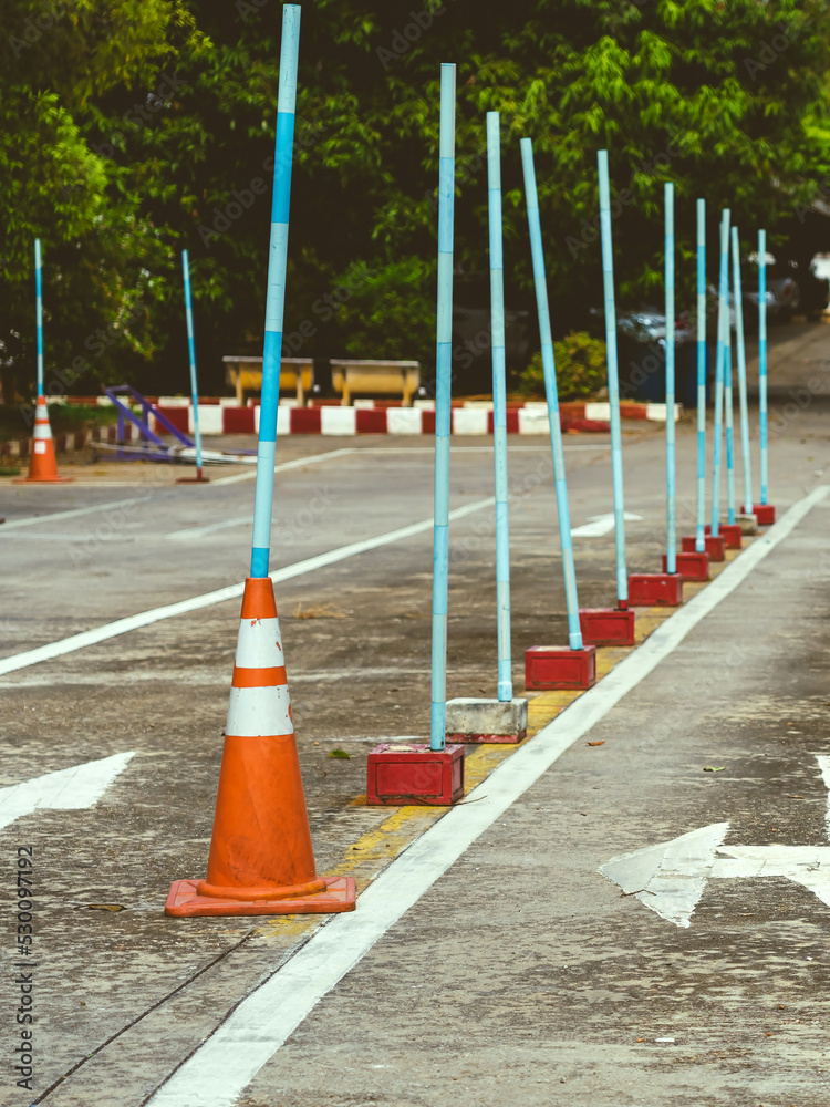 Driving test and training area with simulate test for driving license ...