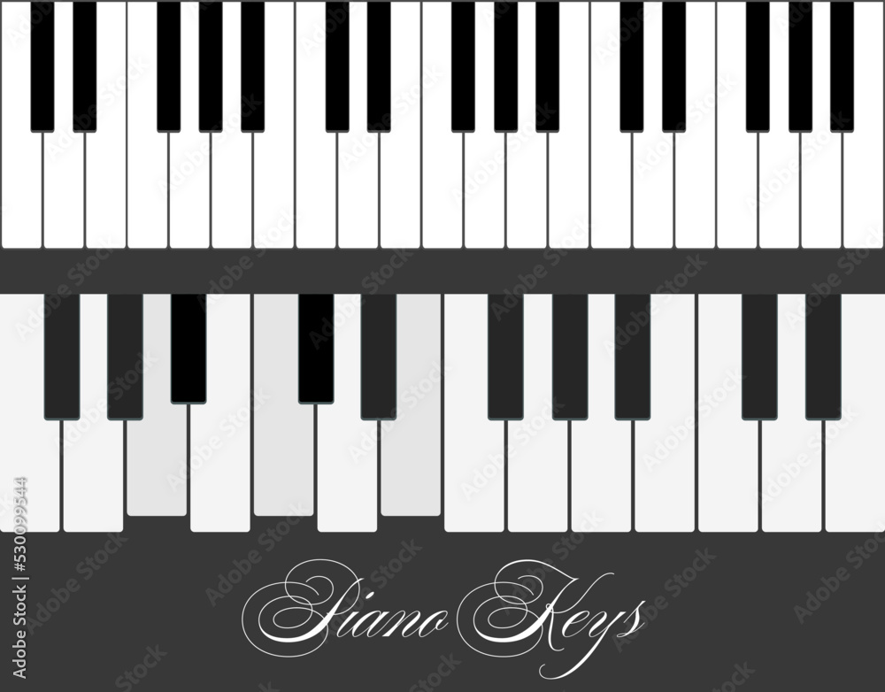 Piano keys template Stock Vector | Adobe Stock