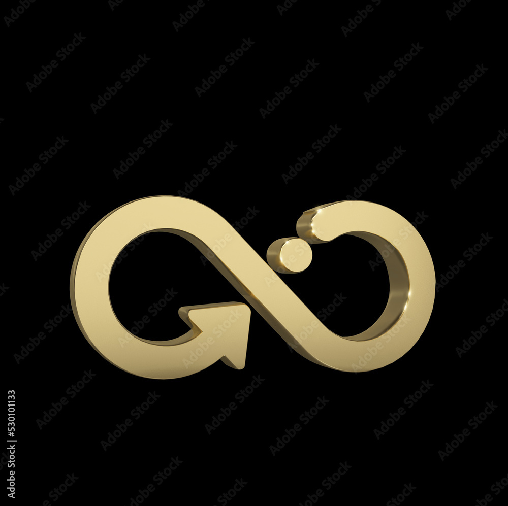 Dynamic infinity loop icon. Responsible Consumption and Production. The ...