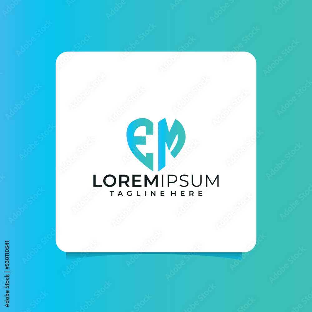 em letter design for logo and icon.az typography for technology ...