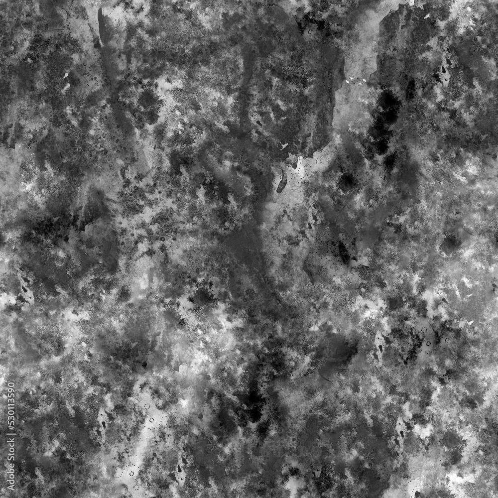 Seamless pattern of black ink textur on white paper. Perfect overlays ...