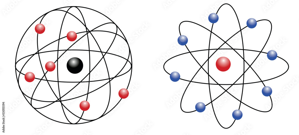 Rutherford's model shows that an atom is mostly empty space, atom ...