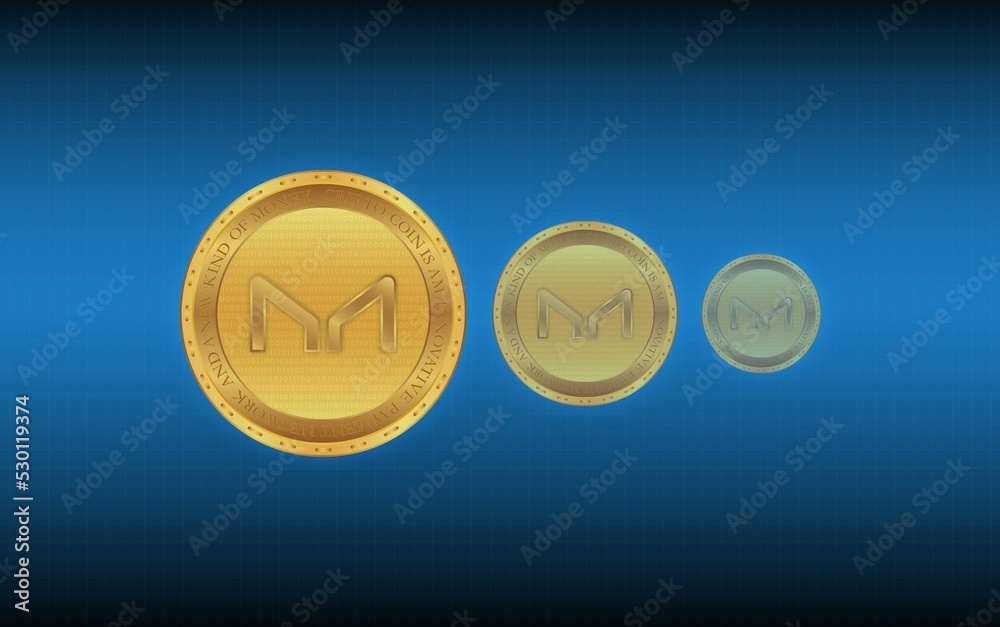 maker virtual currency images. 3d drawings. Stock Illustration | Adobe ...