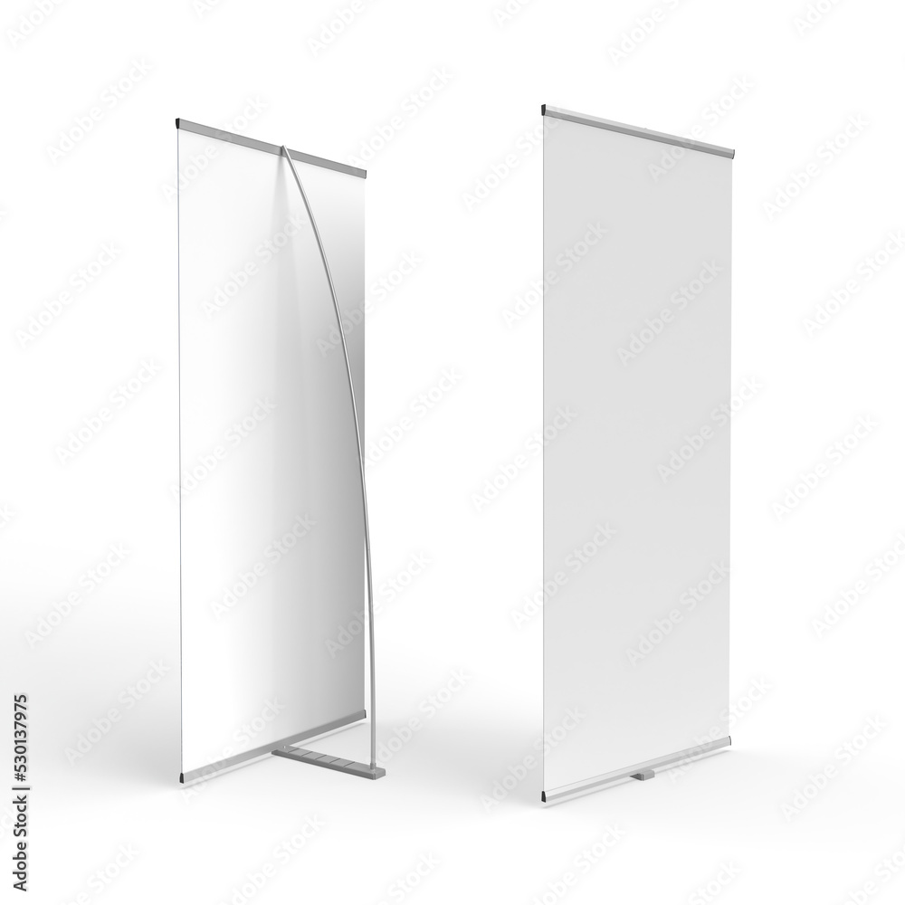 Blank Exhibition Banner Stand Pull Up Display with a transparent ...
