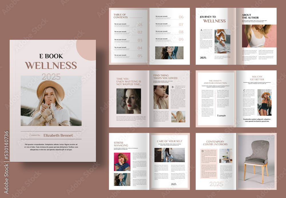 ebook Layout Stock Template | Adobe Stock