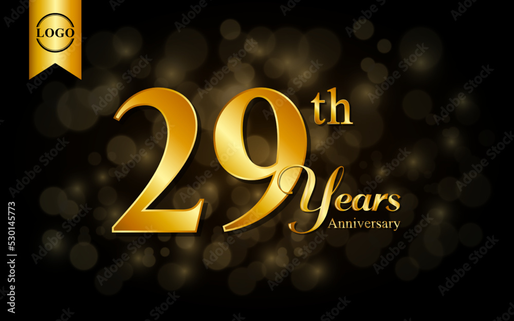 29th anniversary template design. for booklet, leaflet, magazine ...