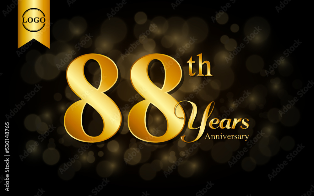 88th anniversary template design. for booklet, leaflet, magazine ...