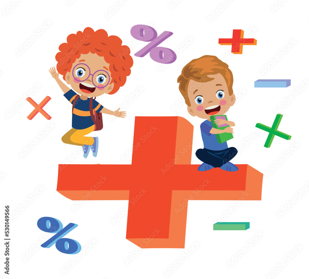 math operation symbols addition division subtraction addition Stock ...