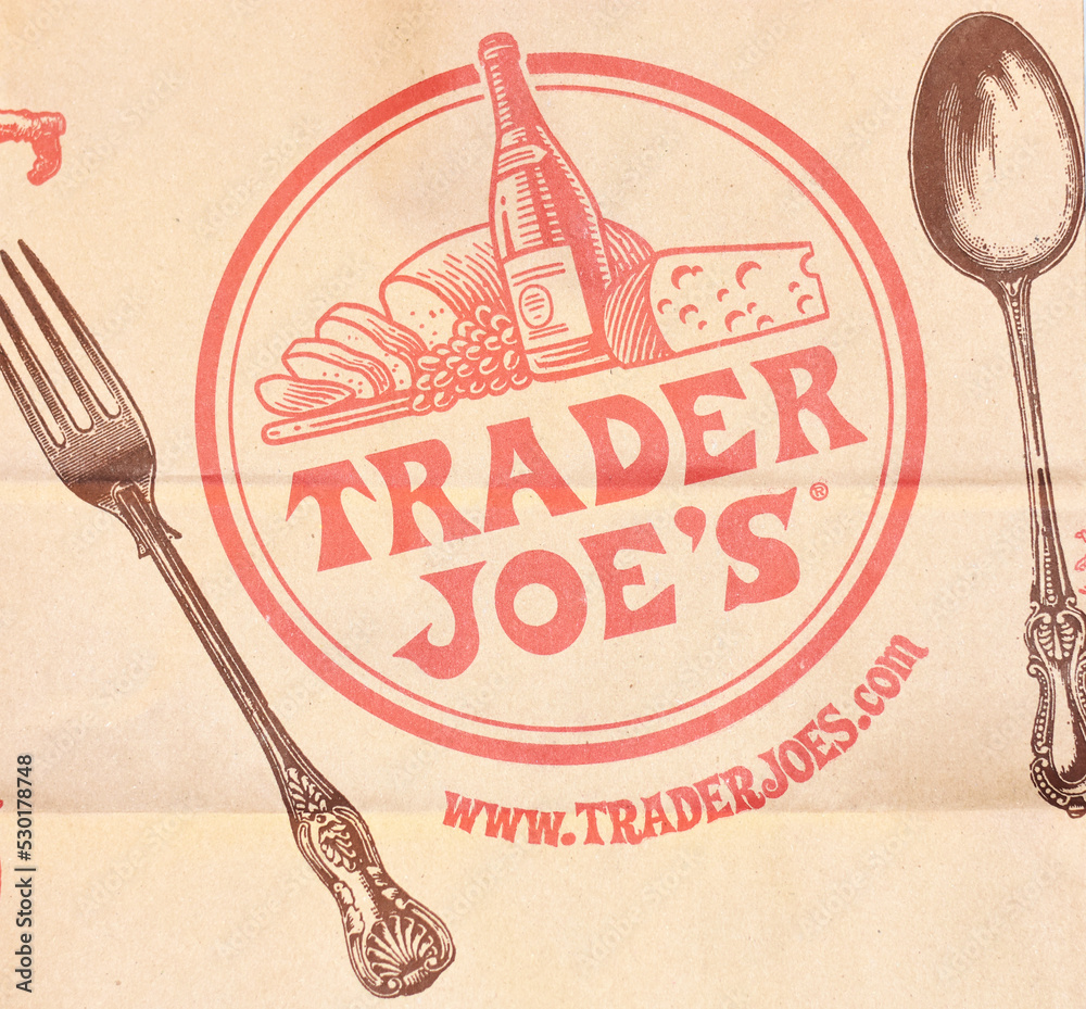 Trader Joe's paper bag Stock Photo | Adobe Stock
