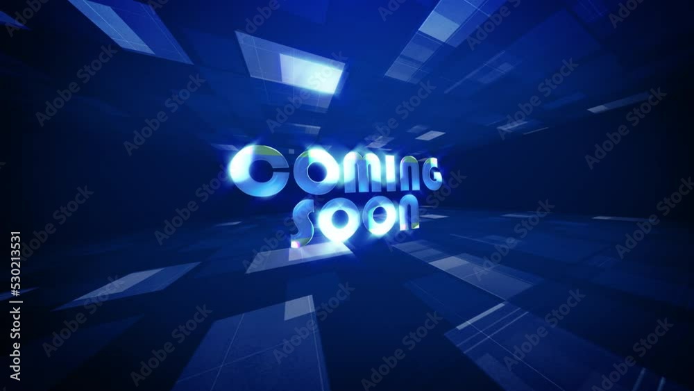Coming Soon Science technology futuristic cinematic title background ...