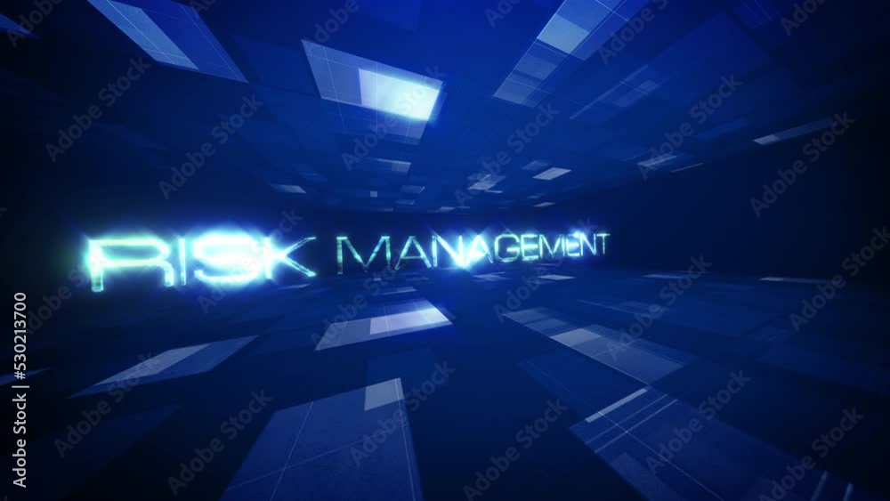 Risk Management Science technology futuristic cinematic title ...
