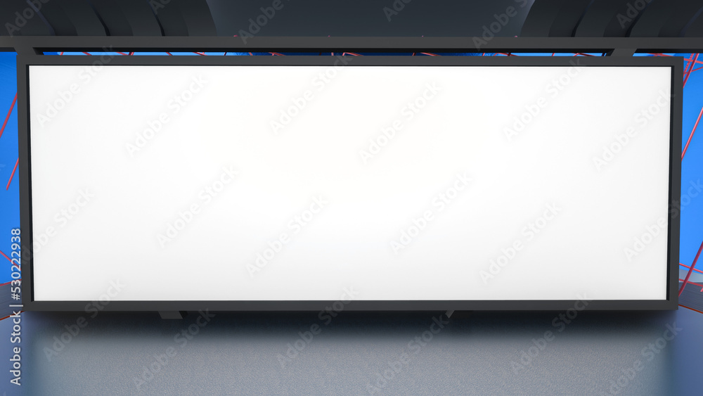 Alpha Channel Studio Set Background 2267_3D Virtual TV Studio News ...