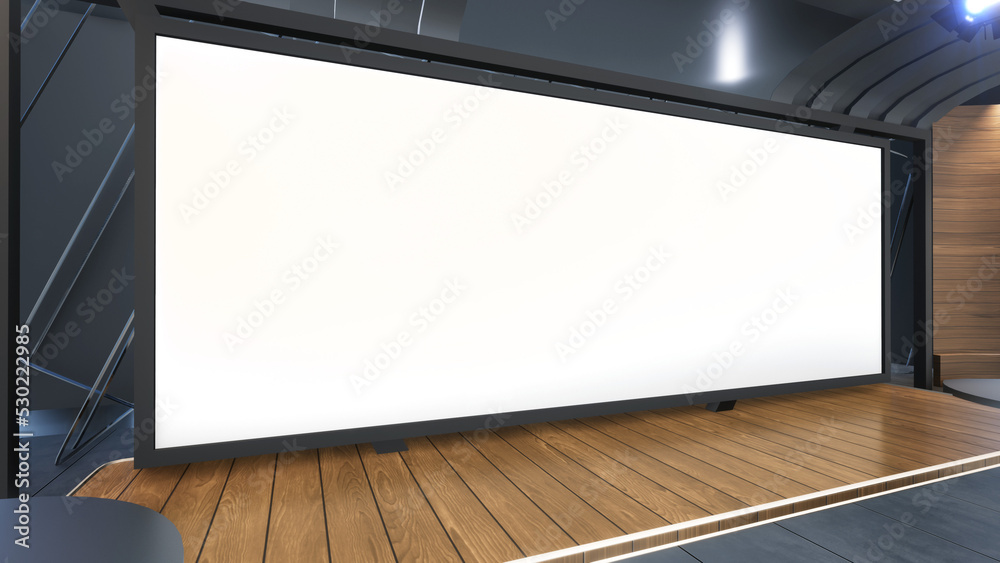 Alpha Channel Studio Set Background 2267_3D Virtual TV Studio News ...