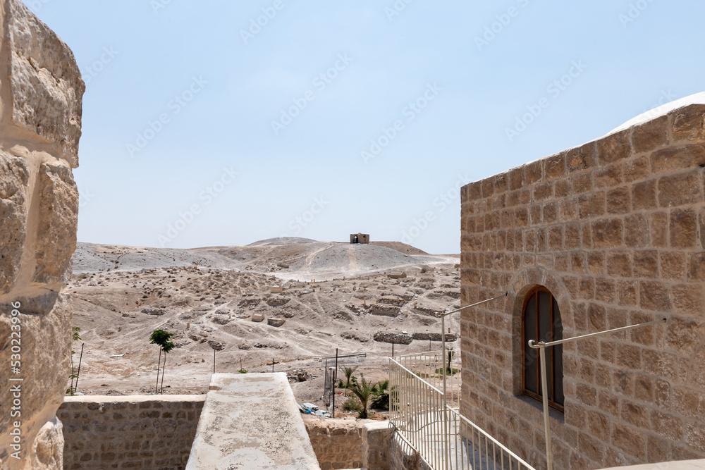 The Muslim shrine - the complex of the grave of the prophet Moses in ...