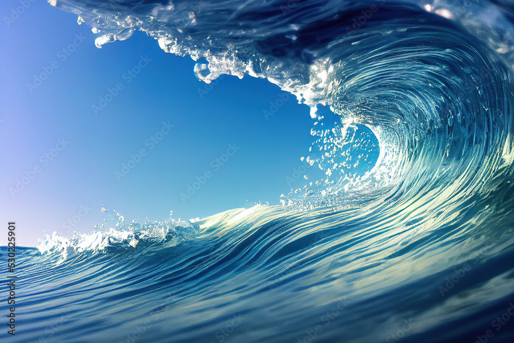 Light Blue Ocean Waves