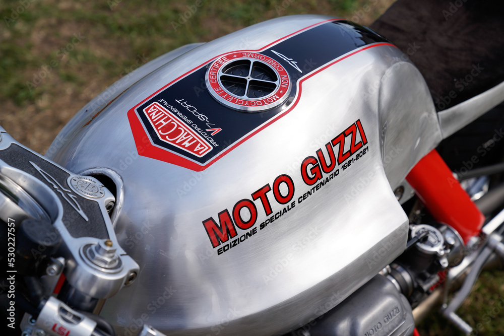 Moto Guzzi logo brand and text sign neo retro motorcycle custom limited ...