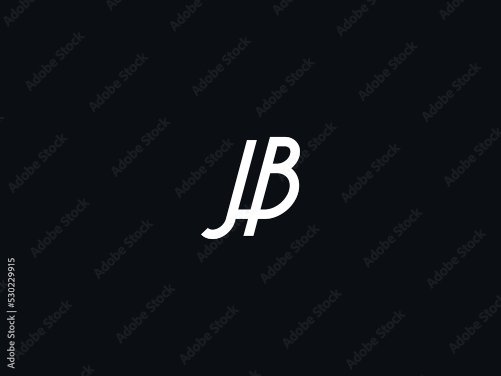 Minimalist JB Logo Icon, Premium Jb j b Letter Logo Image Design For ...