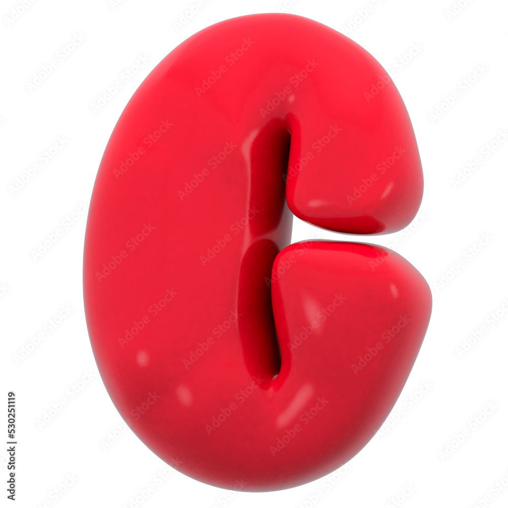 Alphabet C bubble letter illustration in 3D design Stock Illustration ...