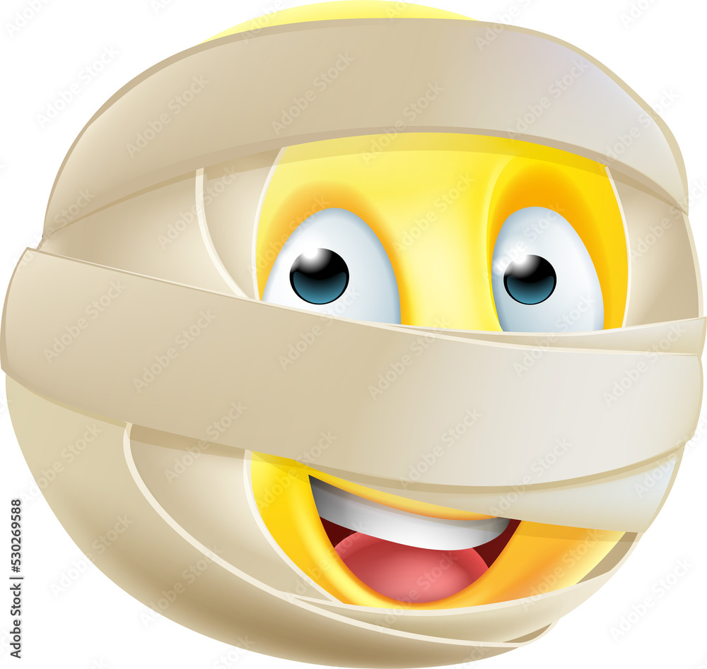 Mummy Emoji Emoticon Stock Illustration | Adobe Stock