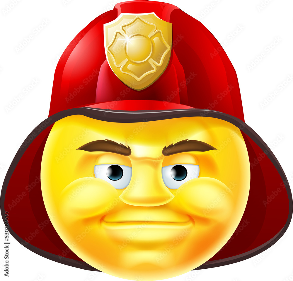 Fireman Emoji Emoticon Stock Illustration | Adobe Stock