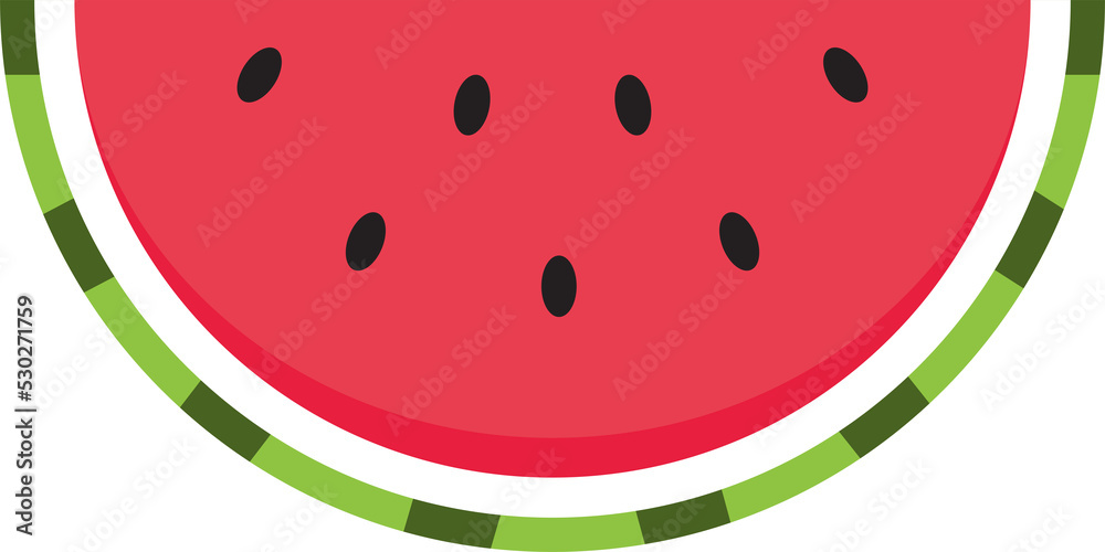slice of watermelon isolated on transparent background,clip art ,icon ...