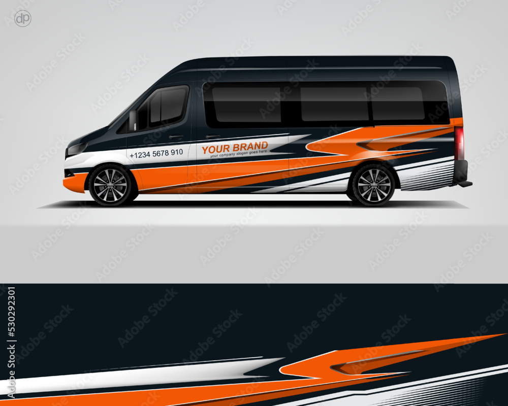 Van Wrap Design modern eye catching ready use. place your logo ...