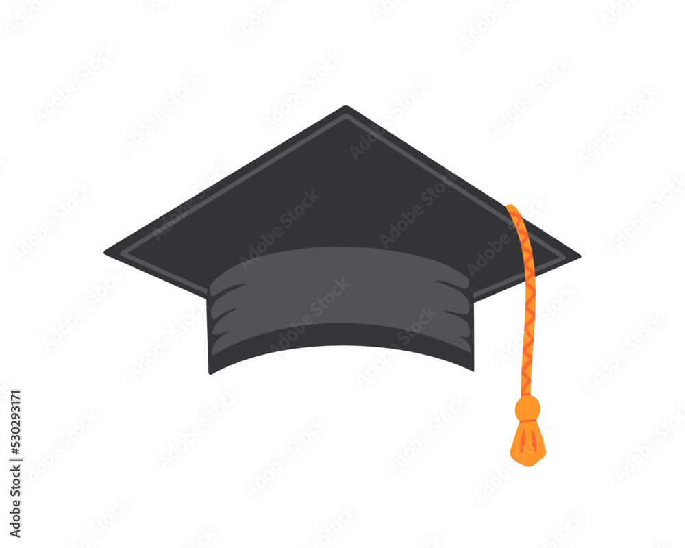 Graduation Cap, knowledge cap. Vector Illustration for printing ...