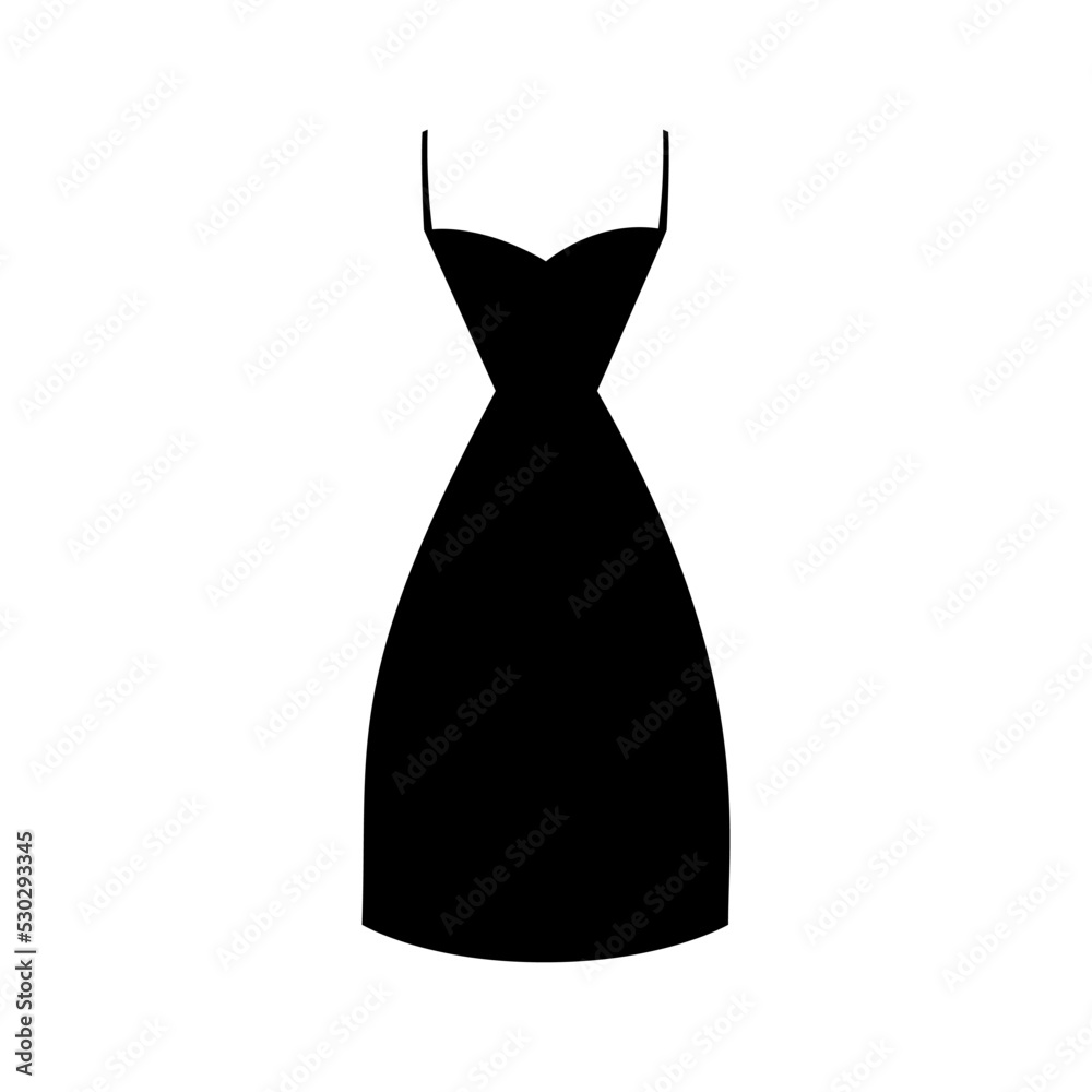 Dress icon vector set. frock illustration sign collection. Fashion ...