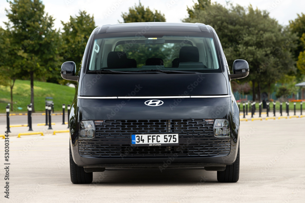 Hyundai Staria is a 5-door van manufactured by Hyundai. Stock Photo ...