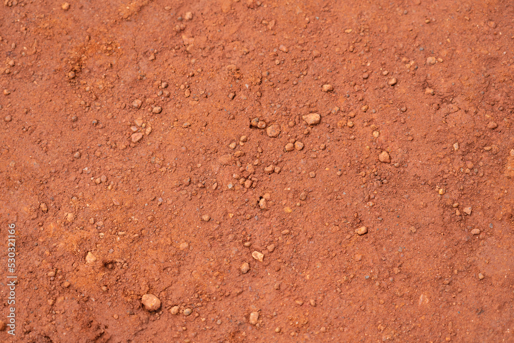Dirt, terrain or gravel stone road surface pattern in outdoor ...